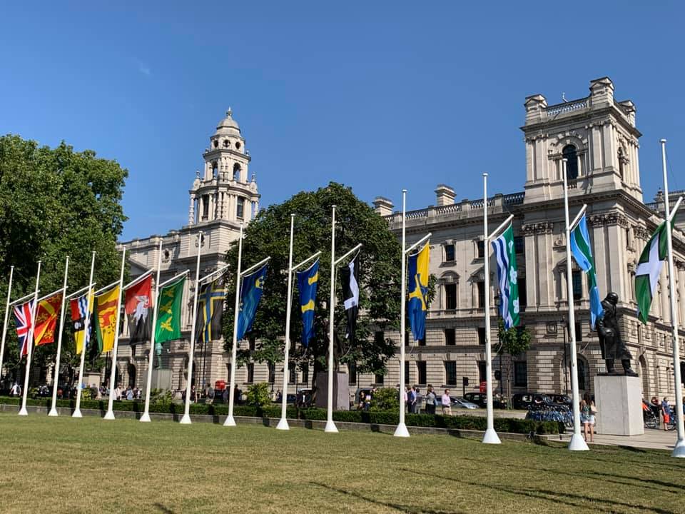 County Flags At Westminster | ABC Flag Blog