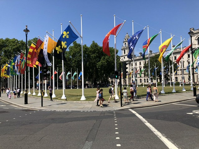 County Flags At Westminster | ABC Flag Blog