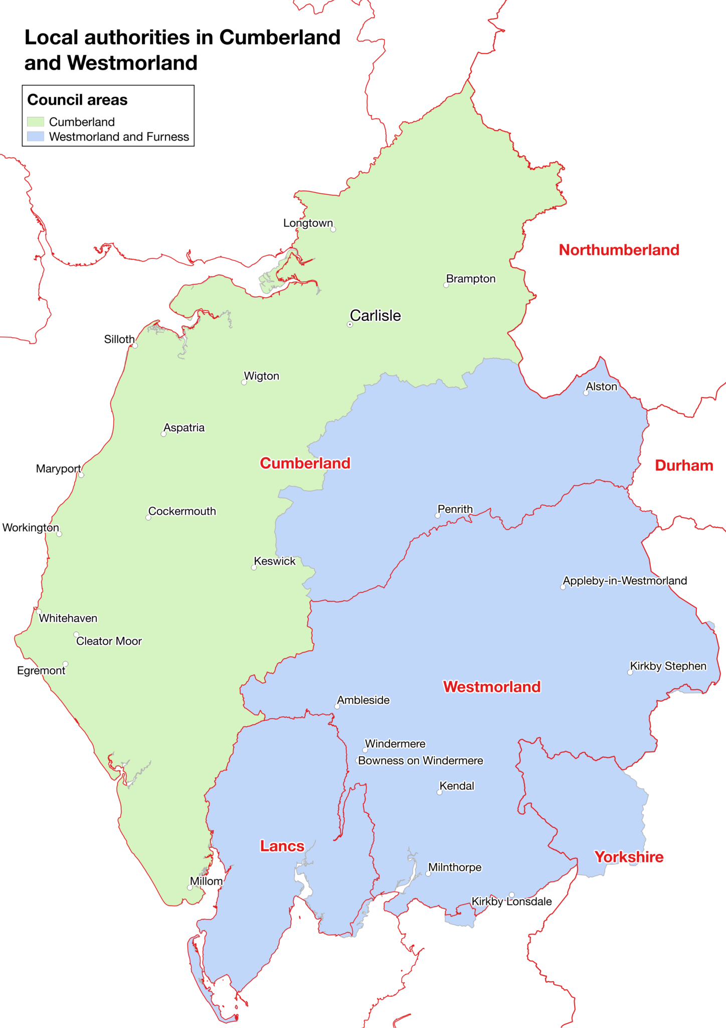 Cumbria County Council 1974-2023 R.I.P. | Association of British Counties
