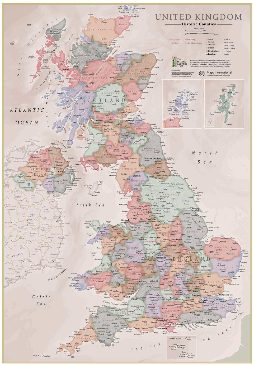 Historic Counties Wall Map – Now Available | Association of British ...